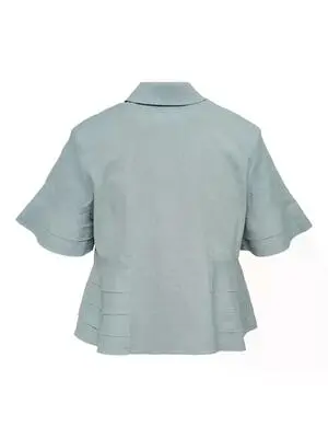 ALEXIA Bell-sleeve Ruffled Shirt
