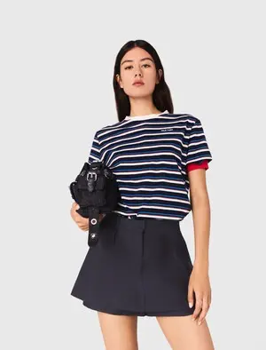 Maje Polyester Skort - Navy