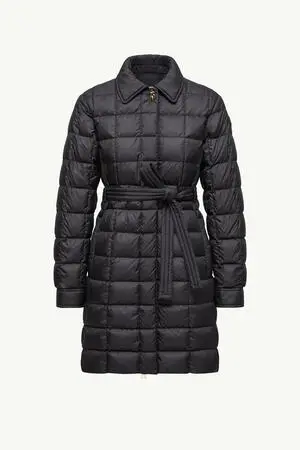 Moncler Gresillon Belted Long Down Jacket