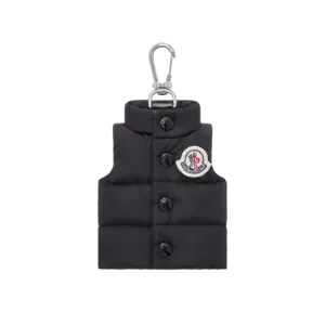 Moncler Vest-shaped Key Ring - Black