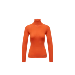 Women's Orange Turtleneck Sweaters