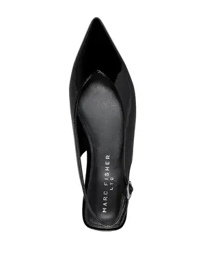 MARC FISHER LTD. Gabra Pointed Flats - Black