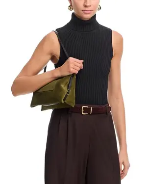 WANDLER Penelope Leather Slouch Bag - Olive