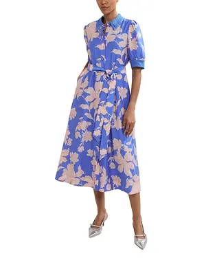 PHASE EIGHT Delphine Midi Shirt Dress