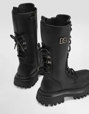Dolce & Gabbana Nappa Calfskin Combat Boots