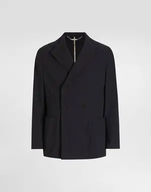 Dolce & Gabbana Double-breasted Portofino Canvas Jacket
