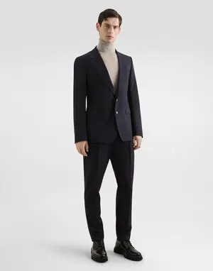 Dolce & Gabbana Single-breasted Taormina Wool Canvas Jacket