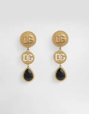 Dolce & Gabbana Logo Clip Earrings - Gold
