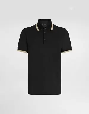 Dolce & Gabbana Jersey Polo Shirt - Black