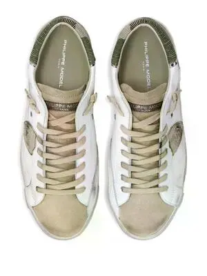 Philippe Model Camouflage Panel Leather Sneakers - Neutrals