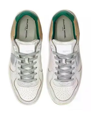 Philippe Model Leather Low Top Sneakers - Neutrals