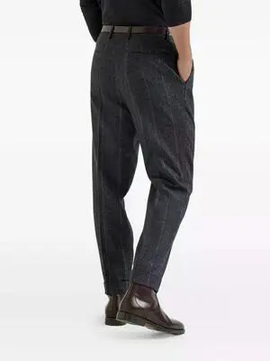 Brunello Cucinelli Pinstripe Pleated Trousers