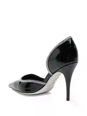 Rene Caovilla 100mm Onda Pumps With Crystal Embellishment