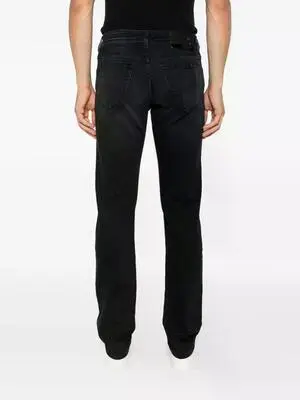 Jacob Cohen Wash-effect Straight-leg Jeans - Black