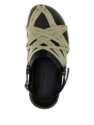 Rick Owens Granola Leather Clogs - Black