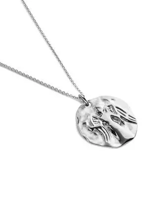 Monica Vinader Virgo Zodiac Pendant Necklace - Silver