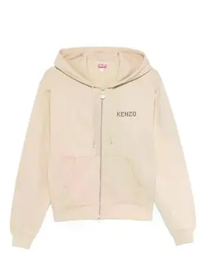 Kenzo Logo-detail Zip-up Hoodie
