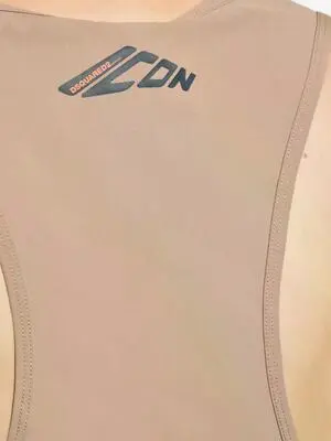 Dsquared2 Racerback Tank Top With Appliqué Logo