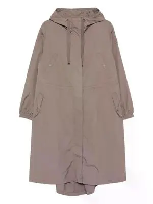 Kenzo Button-fastening Coat With Hood
