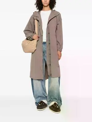 Kenzo Button-fastening Coat With Hood