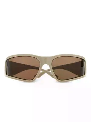 Balenciaga Rectangle-frame Sunglasses - Neutrals