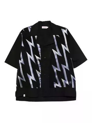 CHARLES JEFFREY Lightning-print Shirt
