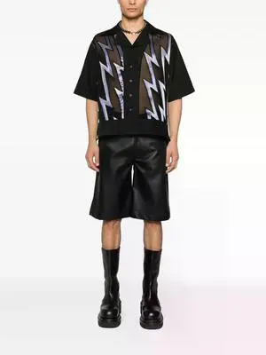 CHARLES JEFFREY Lightning-print Shirt