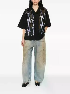 CHARLES JEFFREY Lightning-print Shirt