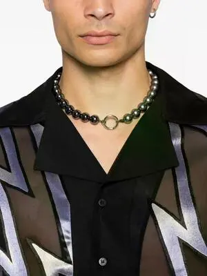 CHARLES JEFFREY Lightning-print Shirt