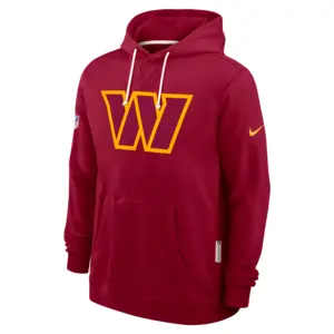 Nike Washington Commanders Initial Home Sideline Dri-fit Nfl Pullover Hoodie - Red