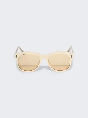 JACQUES MARIE MAGE Kay Rectangle Sunglasses - Yellow