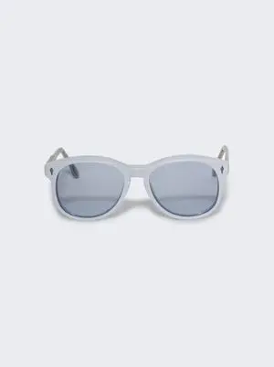 JACQUES MARIE MAGE Kay Rectangle Sunglasses - Light  Blue