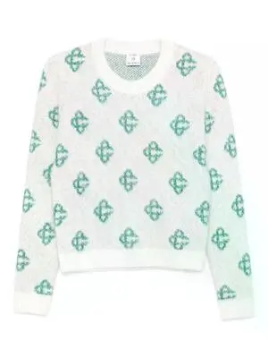 Casablanca Patterned Crew-neck Sweater