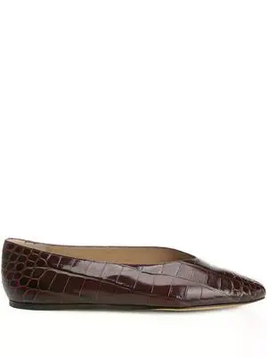 Le Monde Beryl Croc Effect Flats For Women
