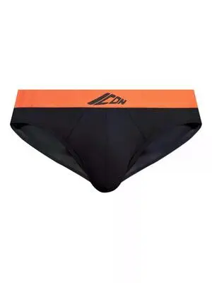 Dsquared2 Logo-detail Waistband Brief - Black