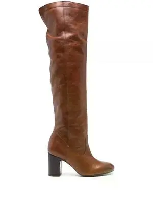 Chie Mihara 80mm Leather Knee-high Boots