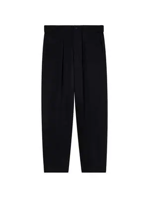 Giorgio Armani Pleated Virgin Wool Trousers - Blue