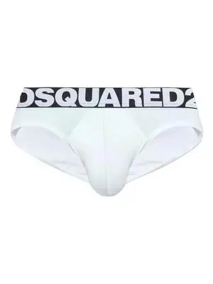 Dsquared2 Logo-band Briefs - White