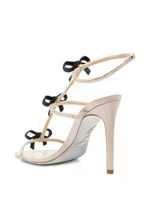 Rene Caovilla 105mm Caterina Sandals - Neutrals
