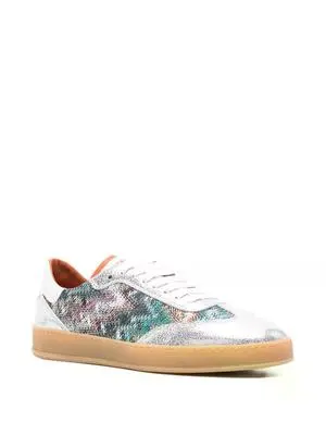 Missoni Patterned Leather Low-top Sneakers