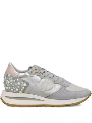 Philippe Model Tropez Haute Sneakers - Silver