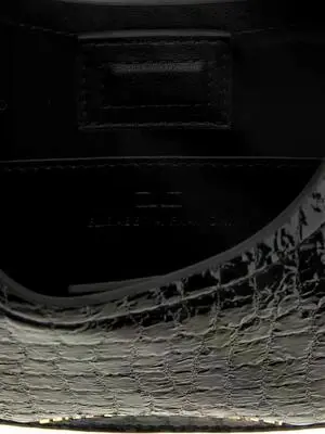 Elisabetta Franchi Crocodile-print Half-moon Shoulder Bag