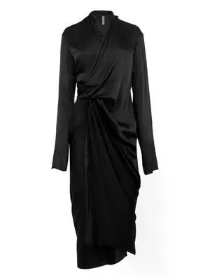 Rick Owens Wrap-effect Satin Dress