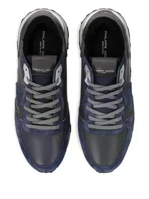 Philippe Model Suede Panelled Sneakers - Blue