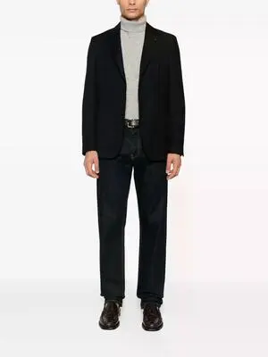 LARDINI Patch-pocket Single-breasted Blazer