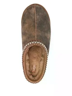 UGG Tasman Braided-trim Slippers - Brown