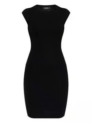 Dsquared2 Short-sleeved Bodycon Mini Day Dress - Black