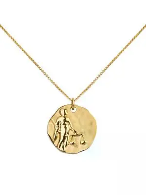 Monica Vinader Libra Zodiac Pendant Necklace - Gold