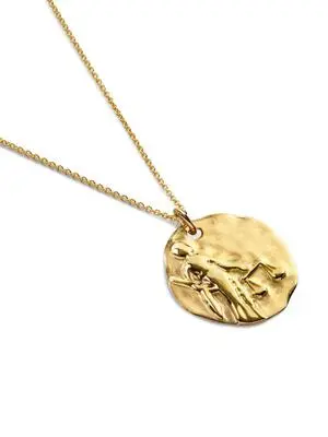 Monica Vinader Libra Zodiac Pendant Necklace - Gold
