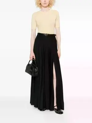 SELF-PORTRAIT Pleated Belted Skirt